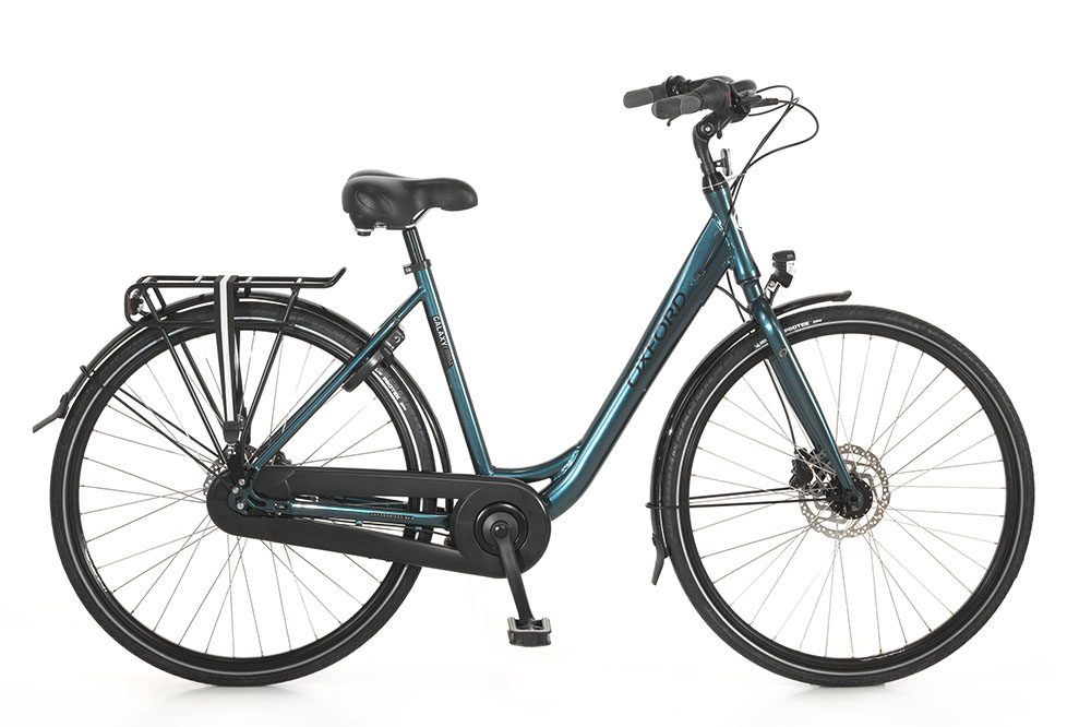 GALAXY N7 DISC DAME 50 ZWARTBLAUW – Oxford Bikes Shop