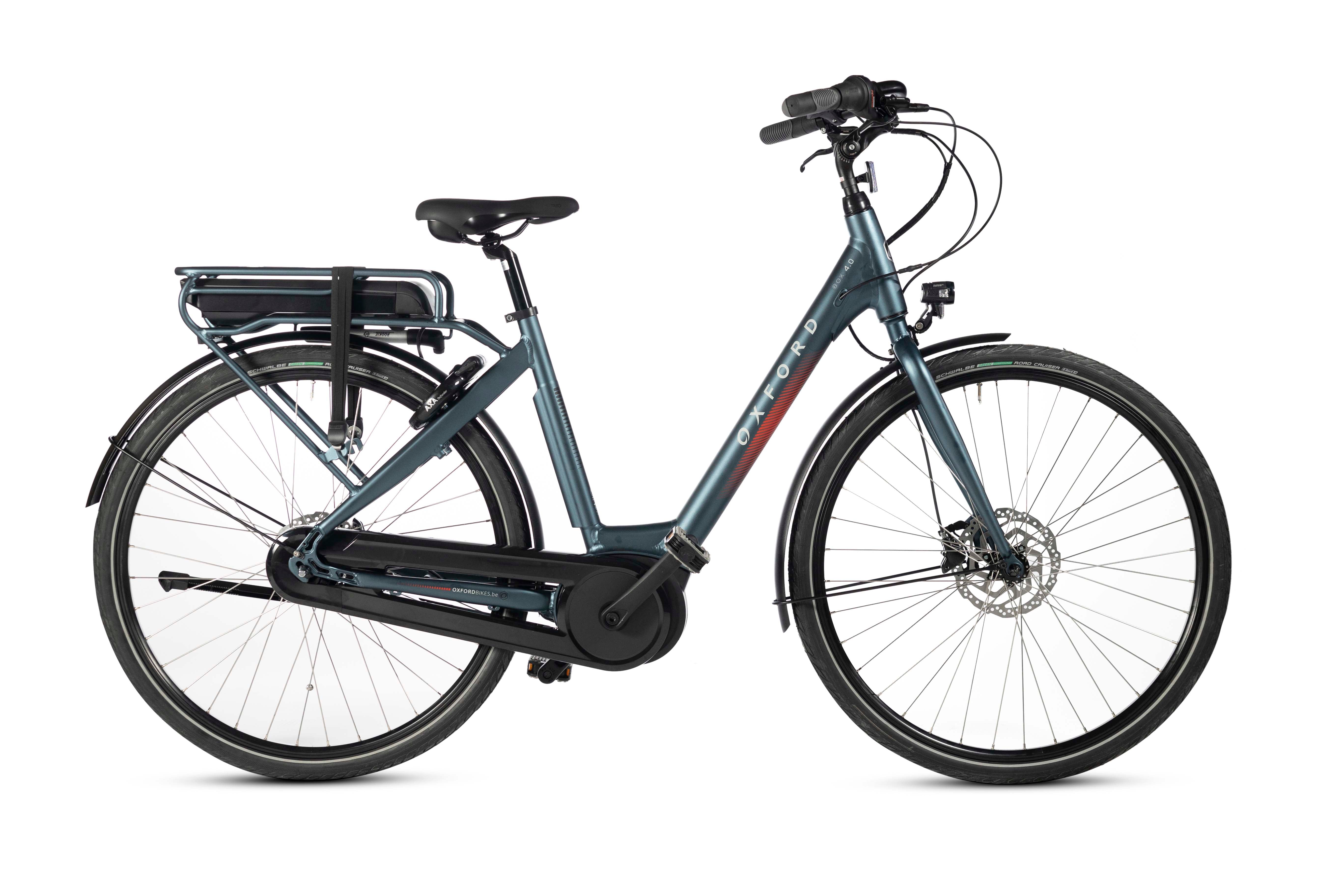 BOX 4.0 N7+DISC DAME 57 MAT ZWARTBLAUW – Oxford Bikes Shop